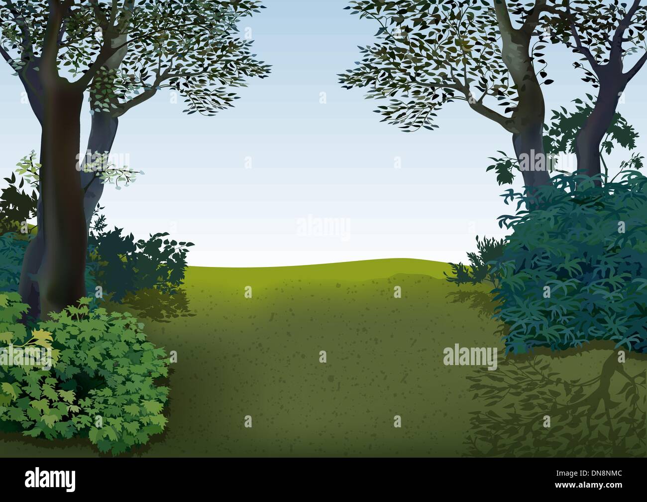 The spring landscape Stock Vector Images - Alamy