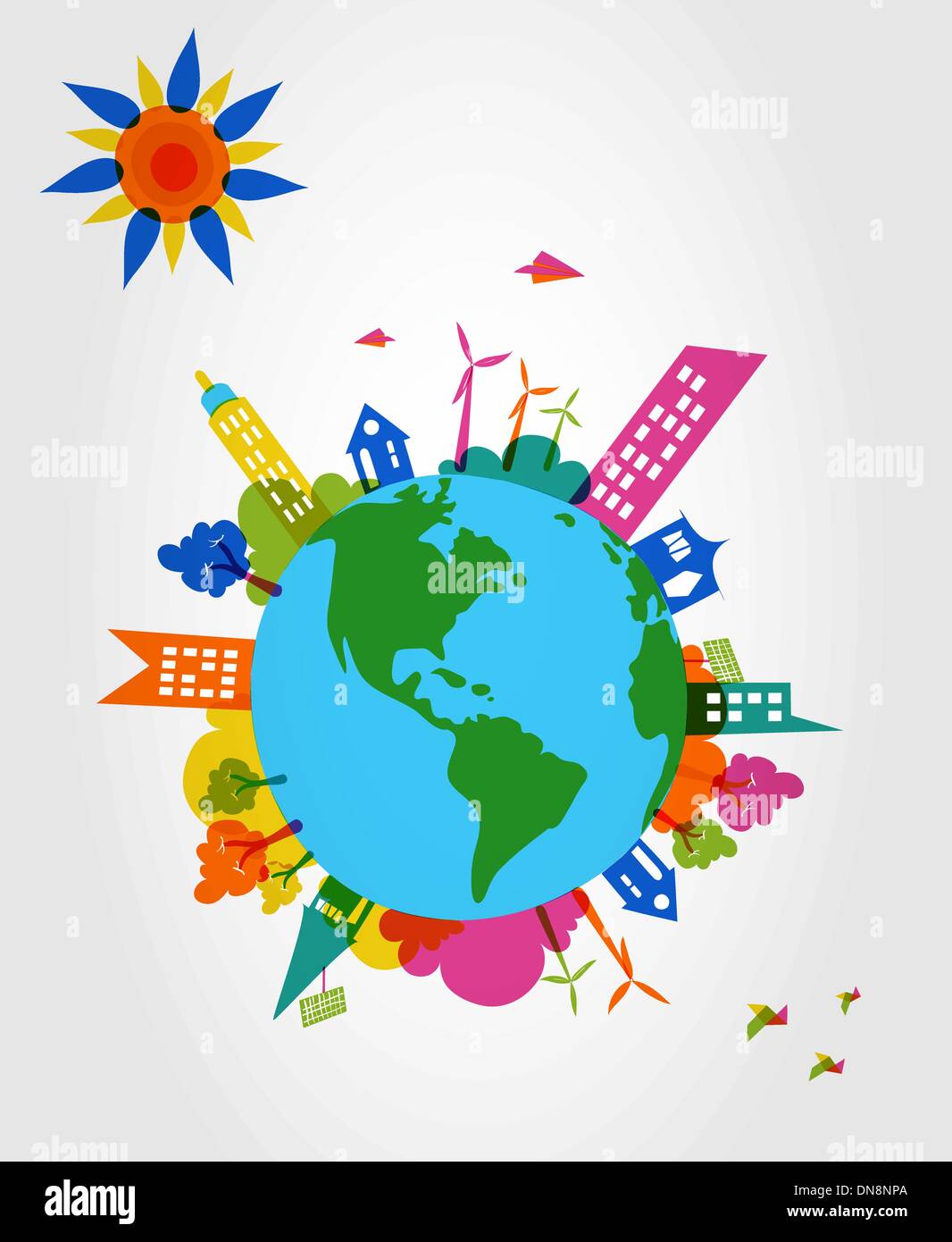 Colorful global transparent shapes Stock Vector Image & Art - Alamy