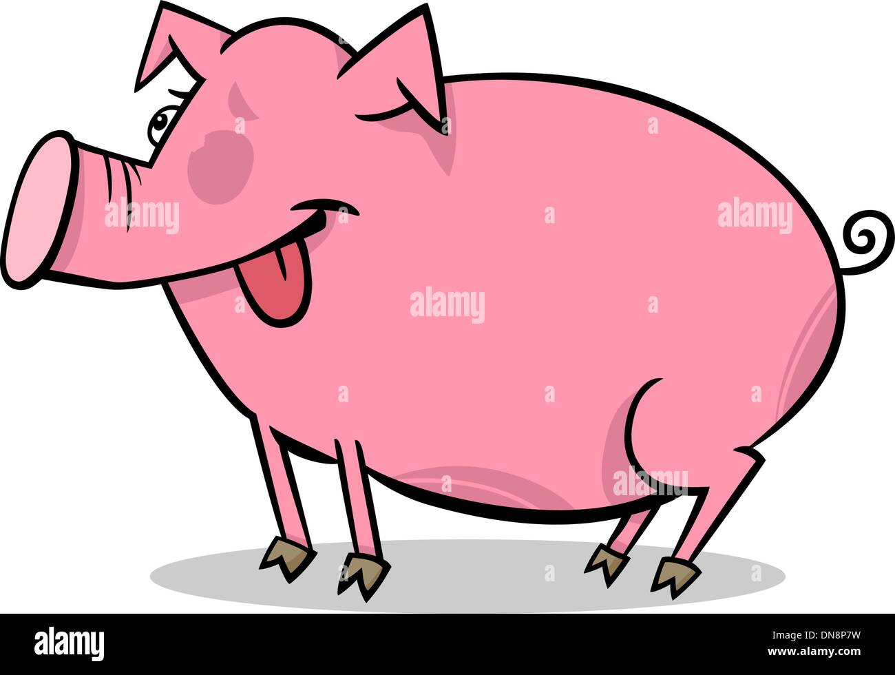 pig farm animal cartoon illustration Stock Vector Image & Art - Alamy