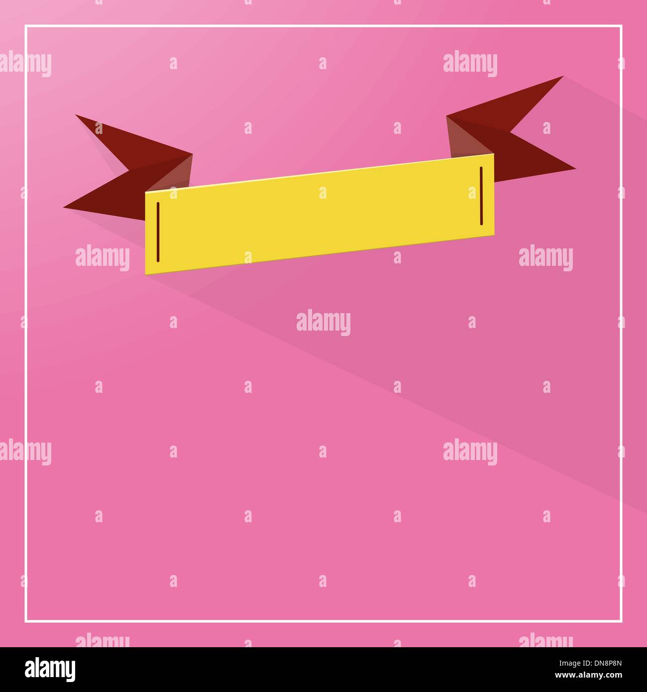 Blank yellow ribbon Stock Vector Image & Art - Alamy