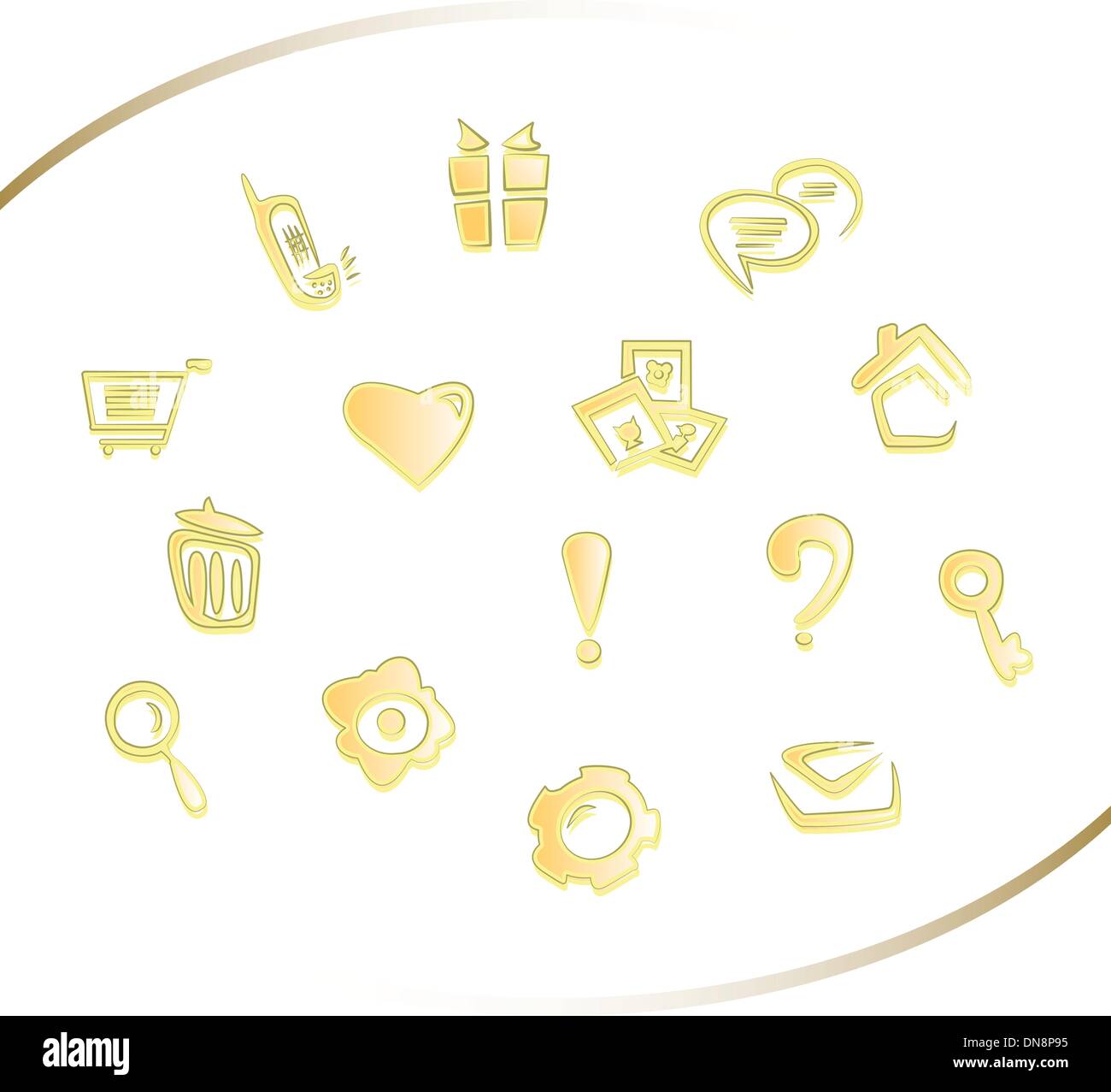 Set of vector icons Stock Vector Image & Art - Alamy