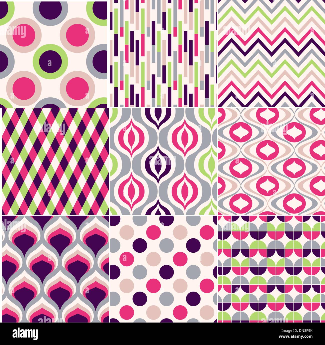Simple zigzag diamond pattern Stock Vector Images - Alamy