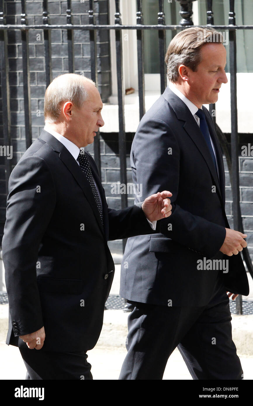 British Prime Minister David Cameron meets Russian President Vladimir ...