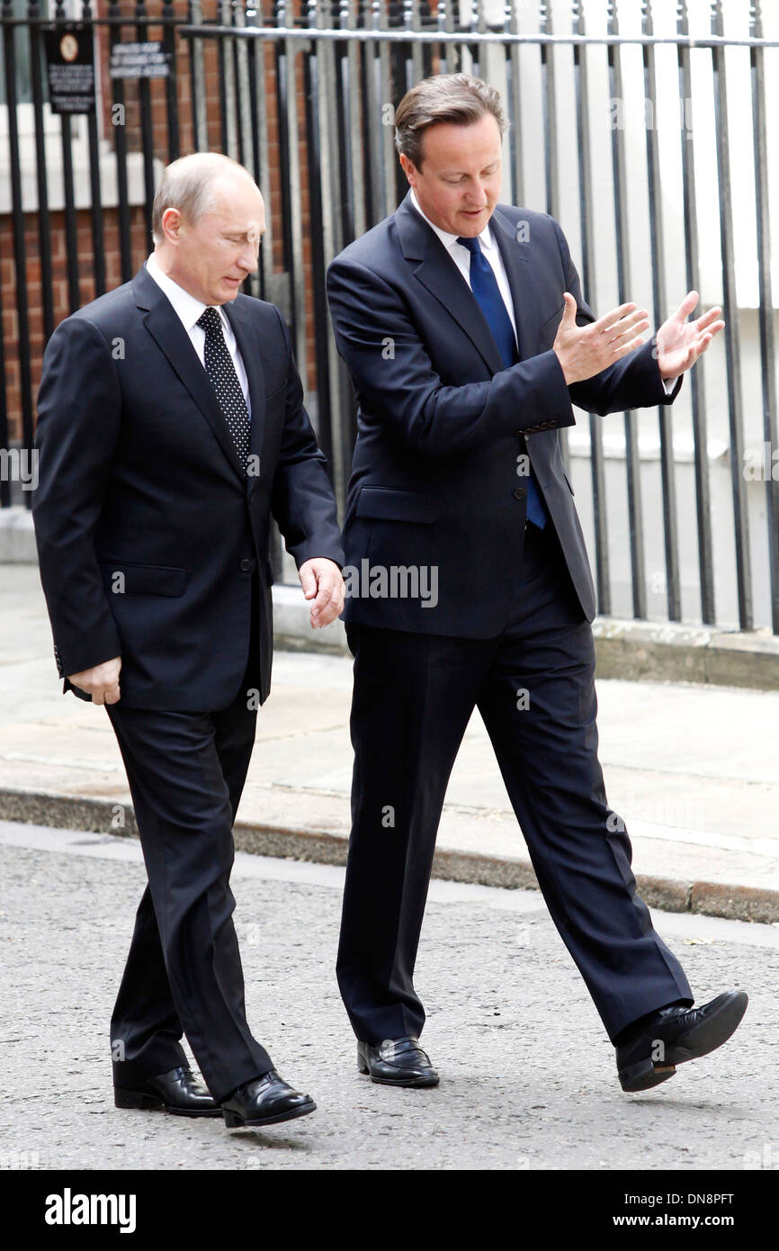 British Prime Minister David Cameron meets Russian President Vladimir ...