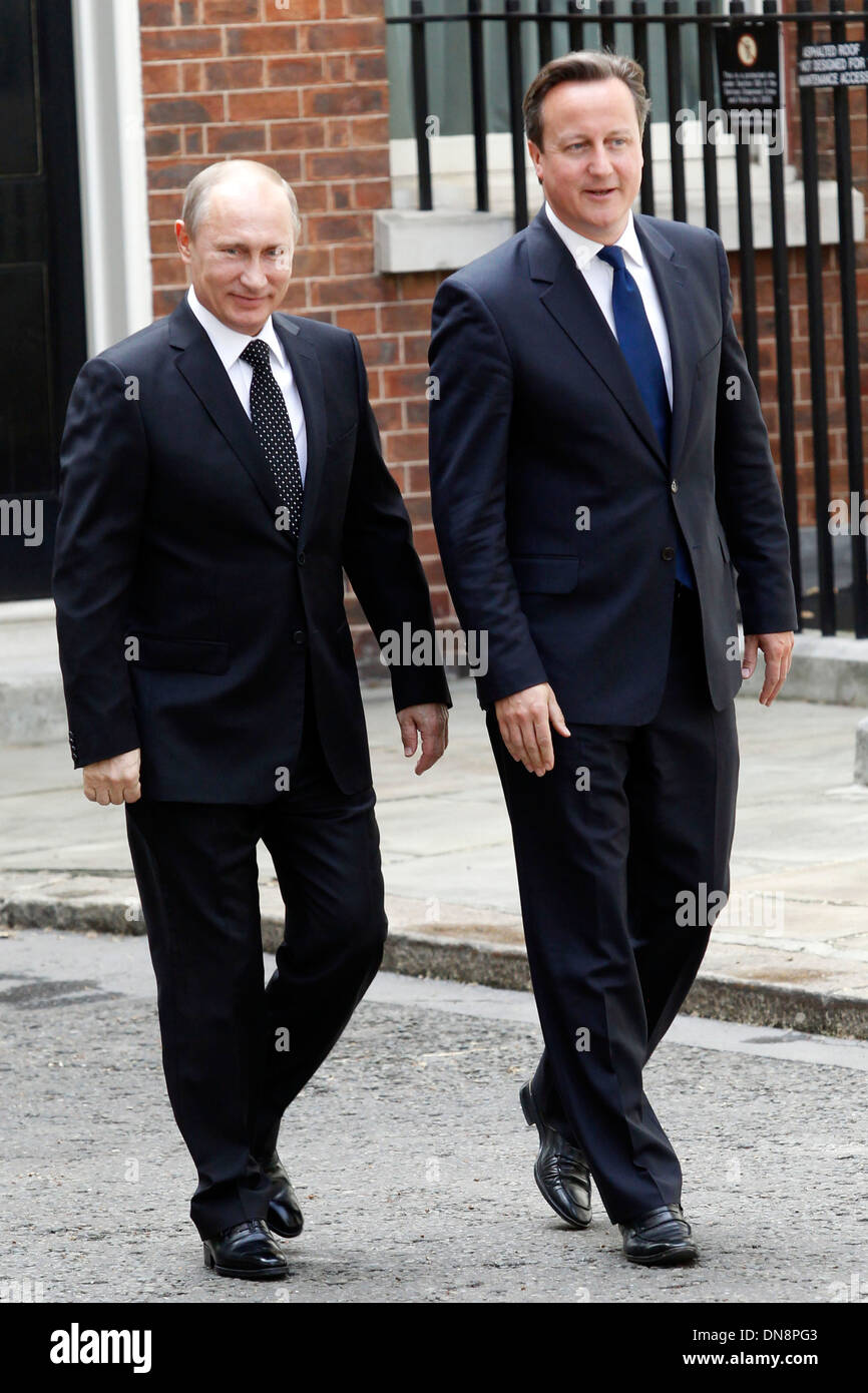 British Prime Minister David Cameron meets Russian President Vladimir ...