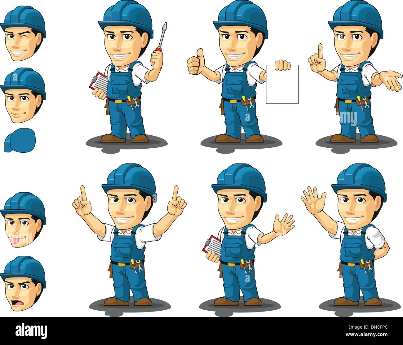 Engineer mascot hi-res stock photography and images - Alamy