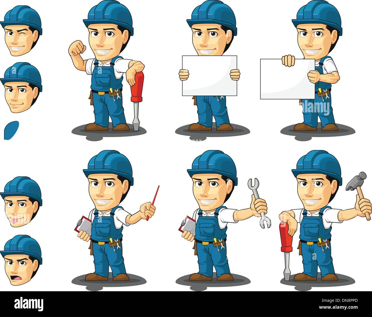 Professional male technician engineer Stock Vector Images - Alamy
