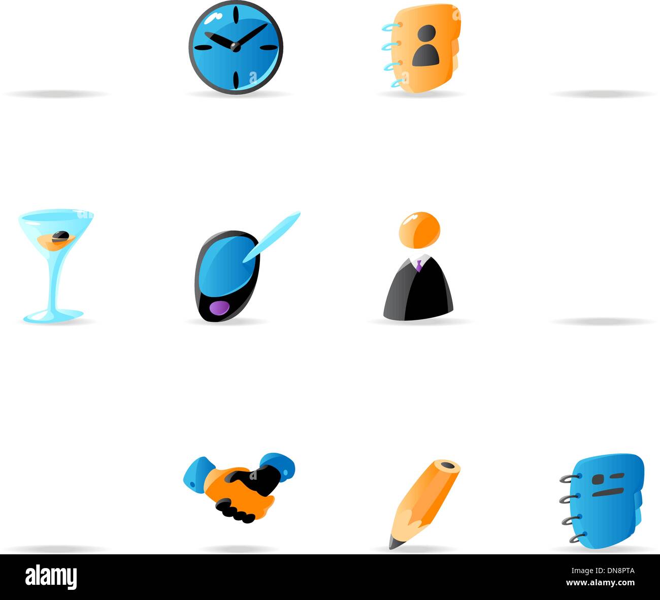 Contacts illustration Stock Vector Images - Alamy