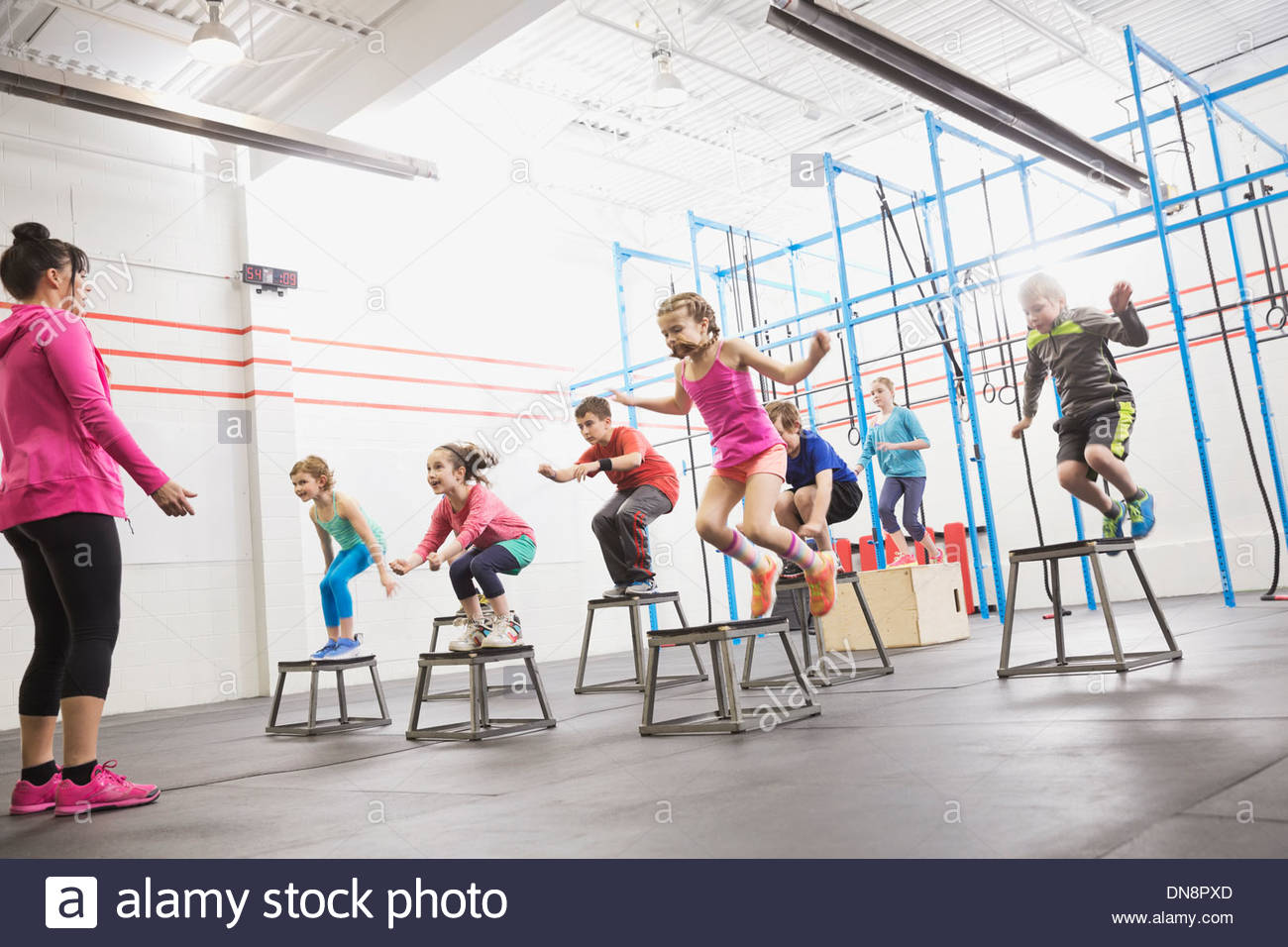 Child jumps hi-res stock photography and images - Alamy