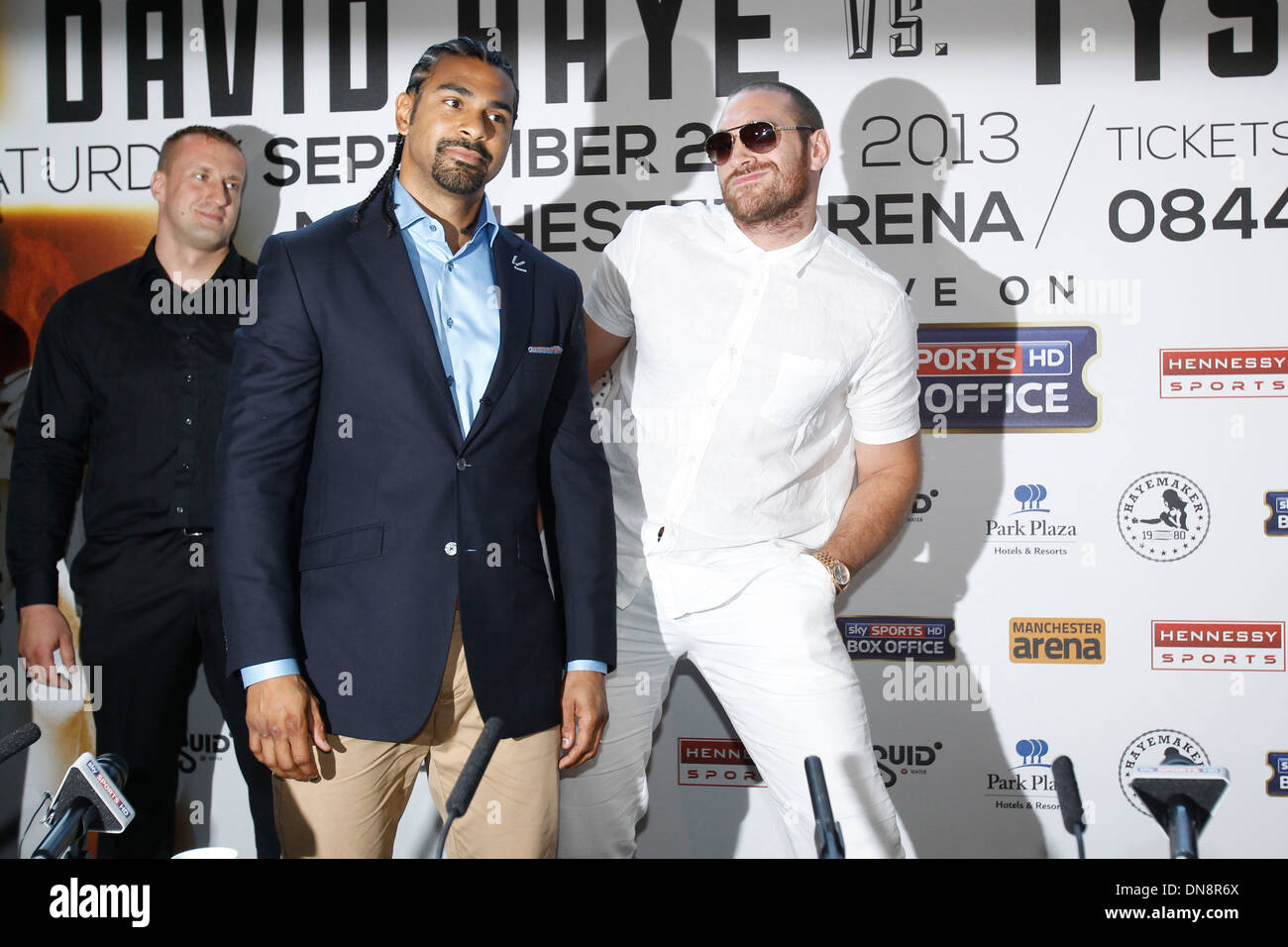British heavyweight boxer Tyson Fury attends a press conference to ...