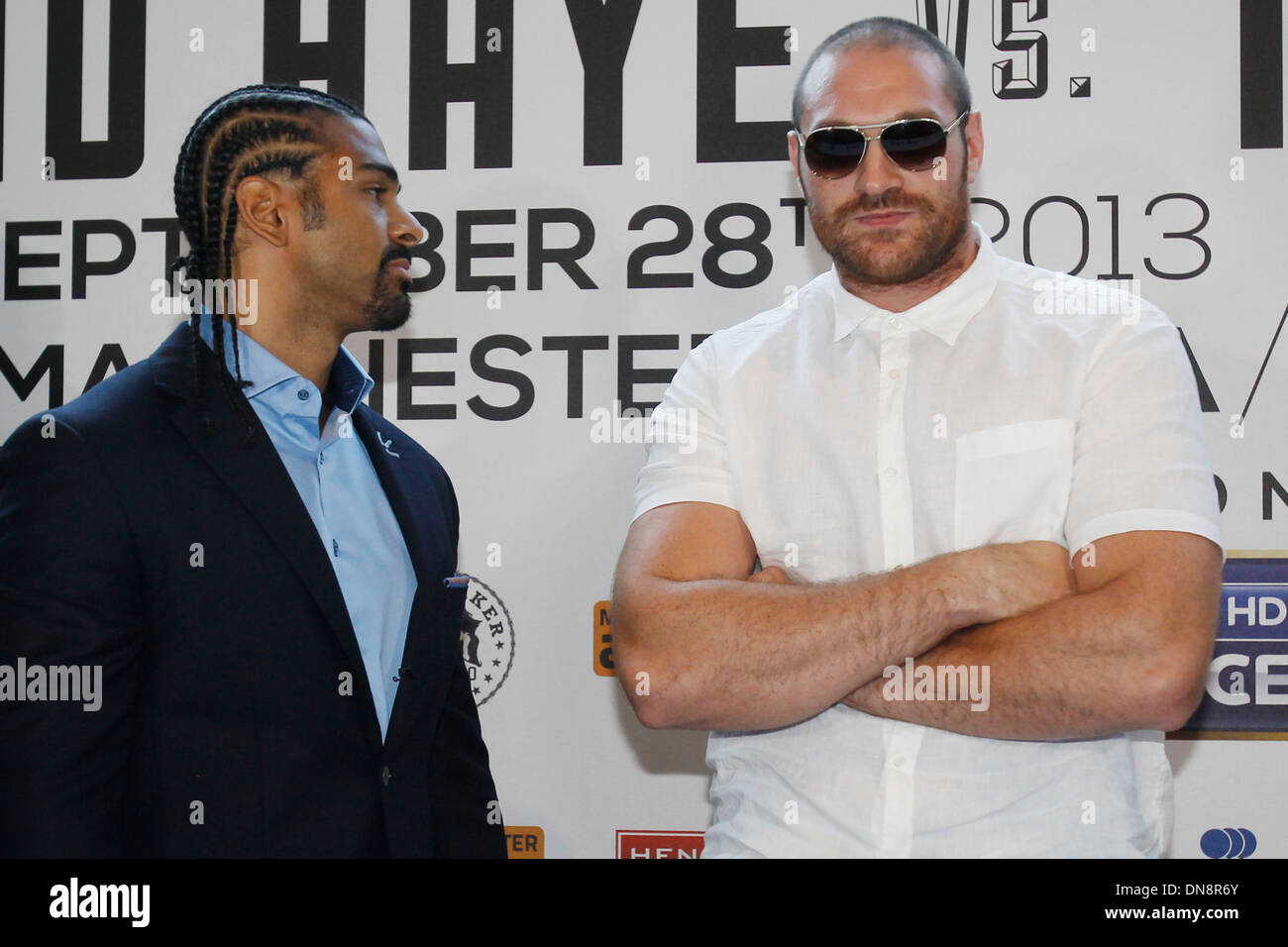 British heavyweight boxer Tyson Fury attends a press conference to ...