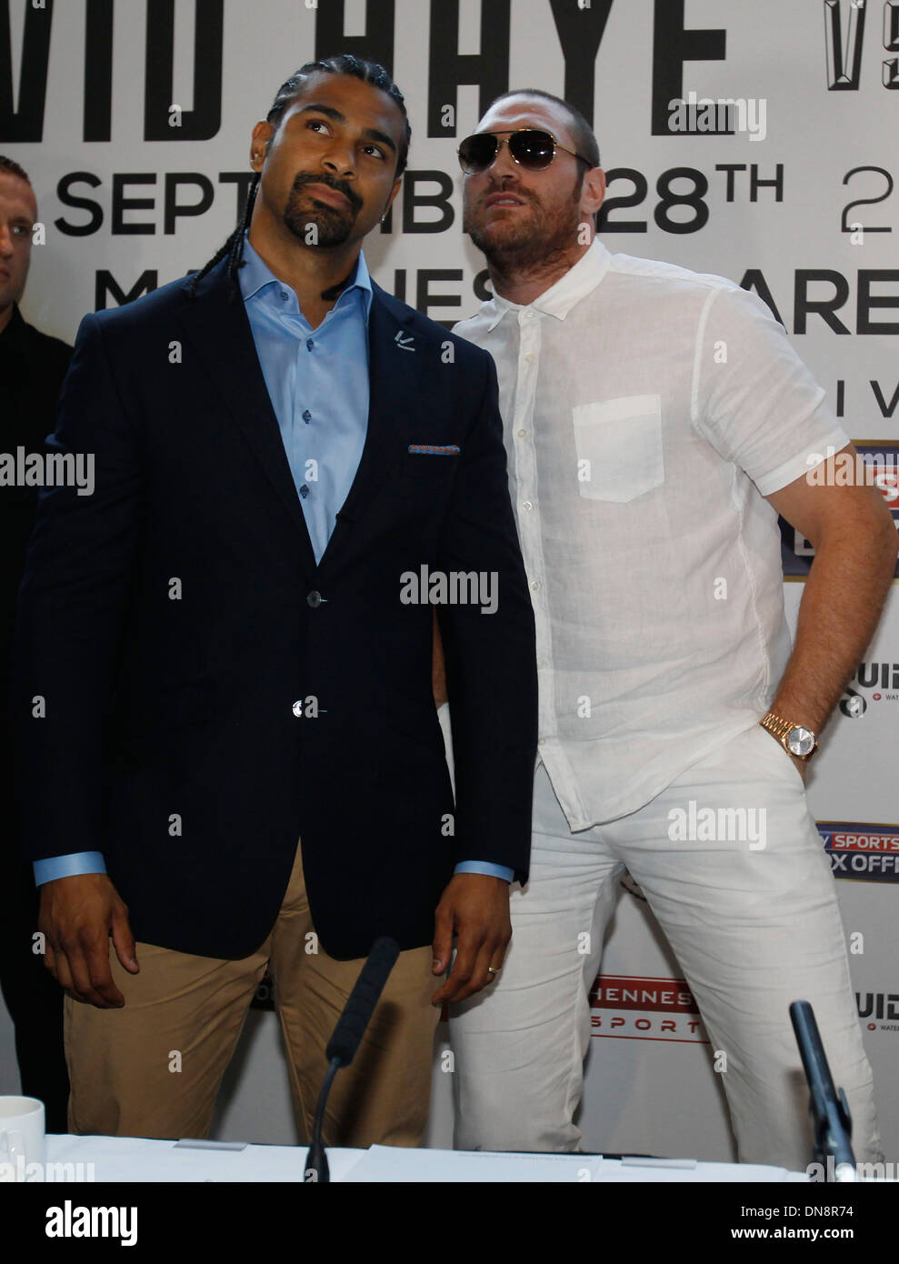 British heavyweight boxer Tyson Fury attends a press conference to ...