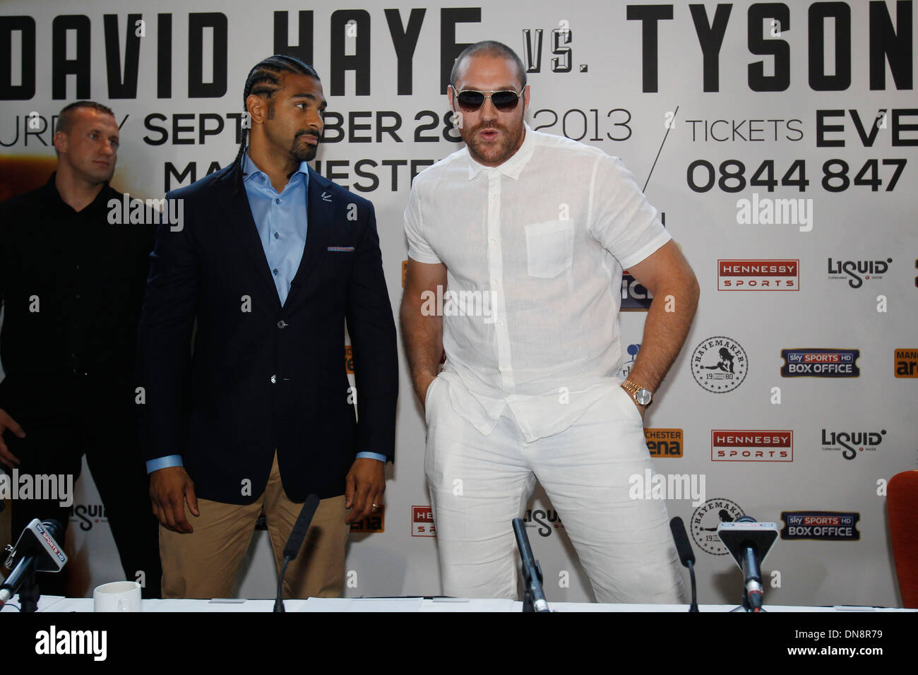British heavyweight boxer Tyson Fury attends a press conference to ...