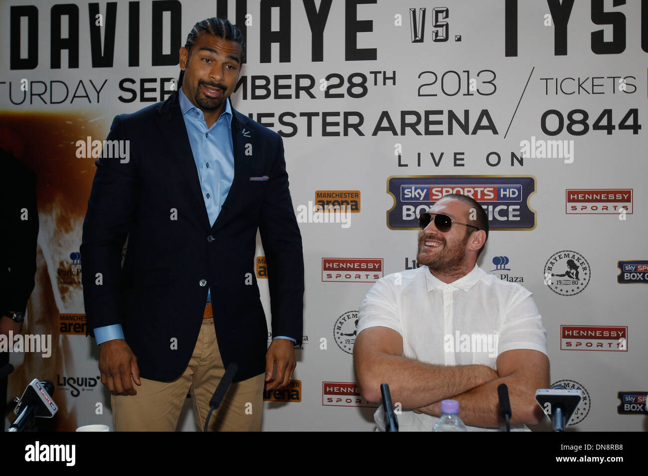 British heavyweight boxer Tyson Fury attends a press conference to ...