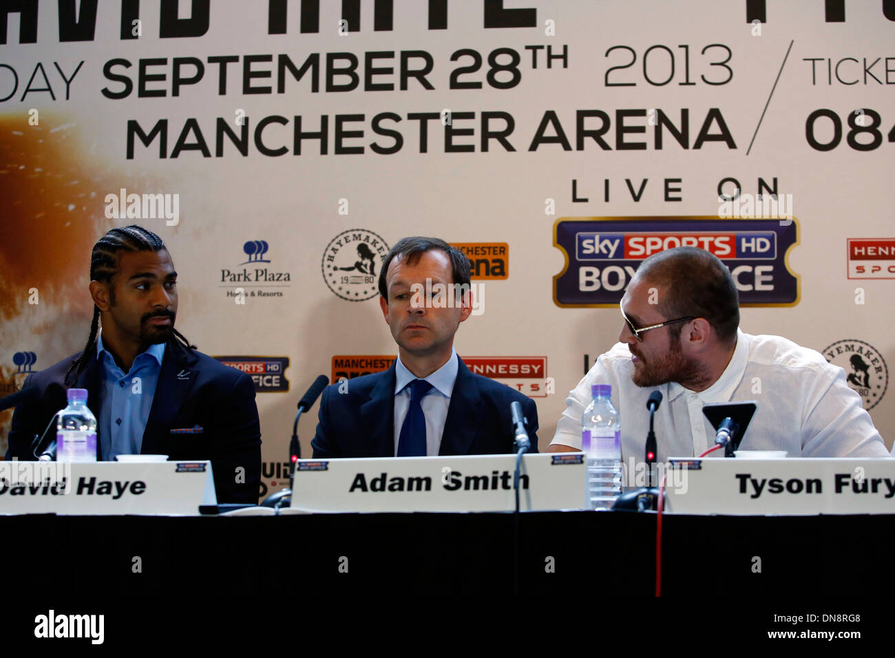 British heavyweight boxer Tyson Fury attends a press conference to ...