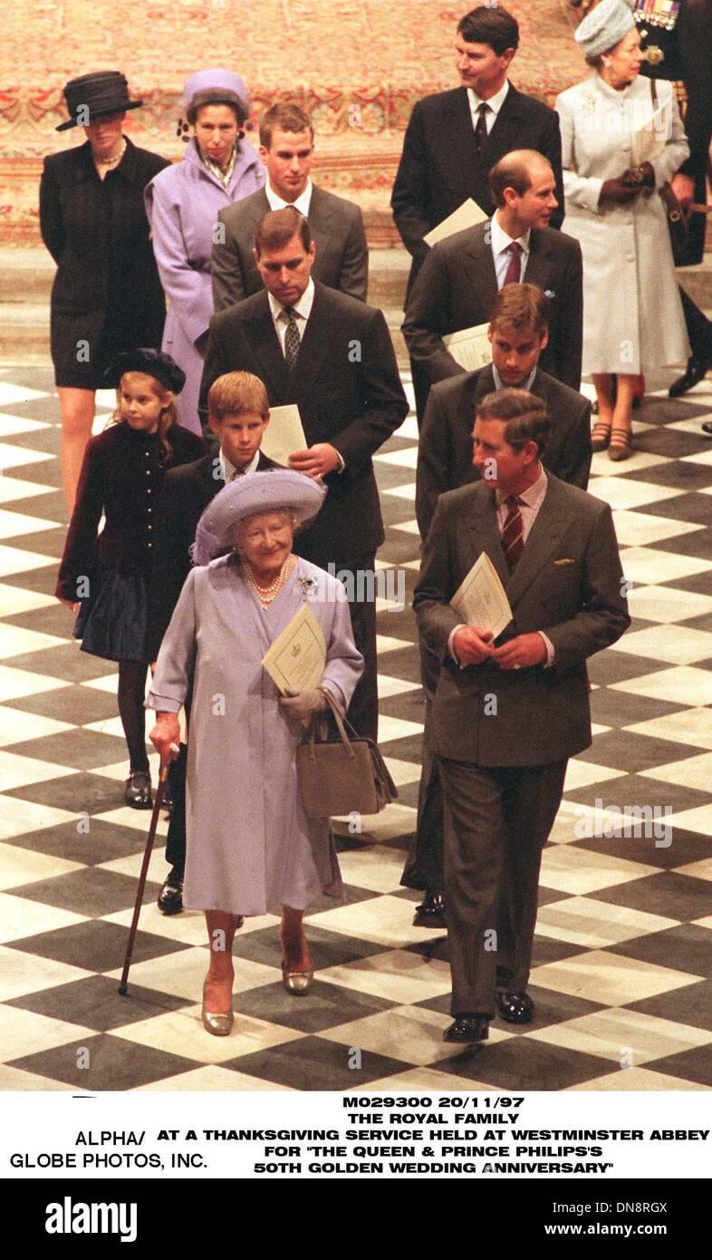 Golden wedding anniversary royal family hi-res stock photography and ...