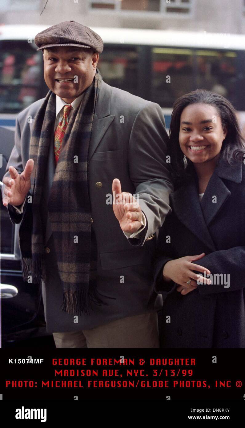 Mar. 19, 1999 - K15074MF 03/13/99.GEORGE FOREMAN & DAUGHTER.MADISON ...