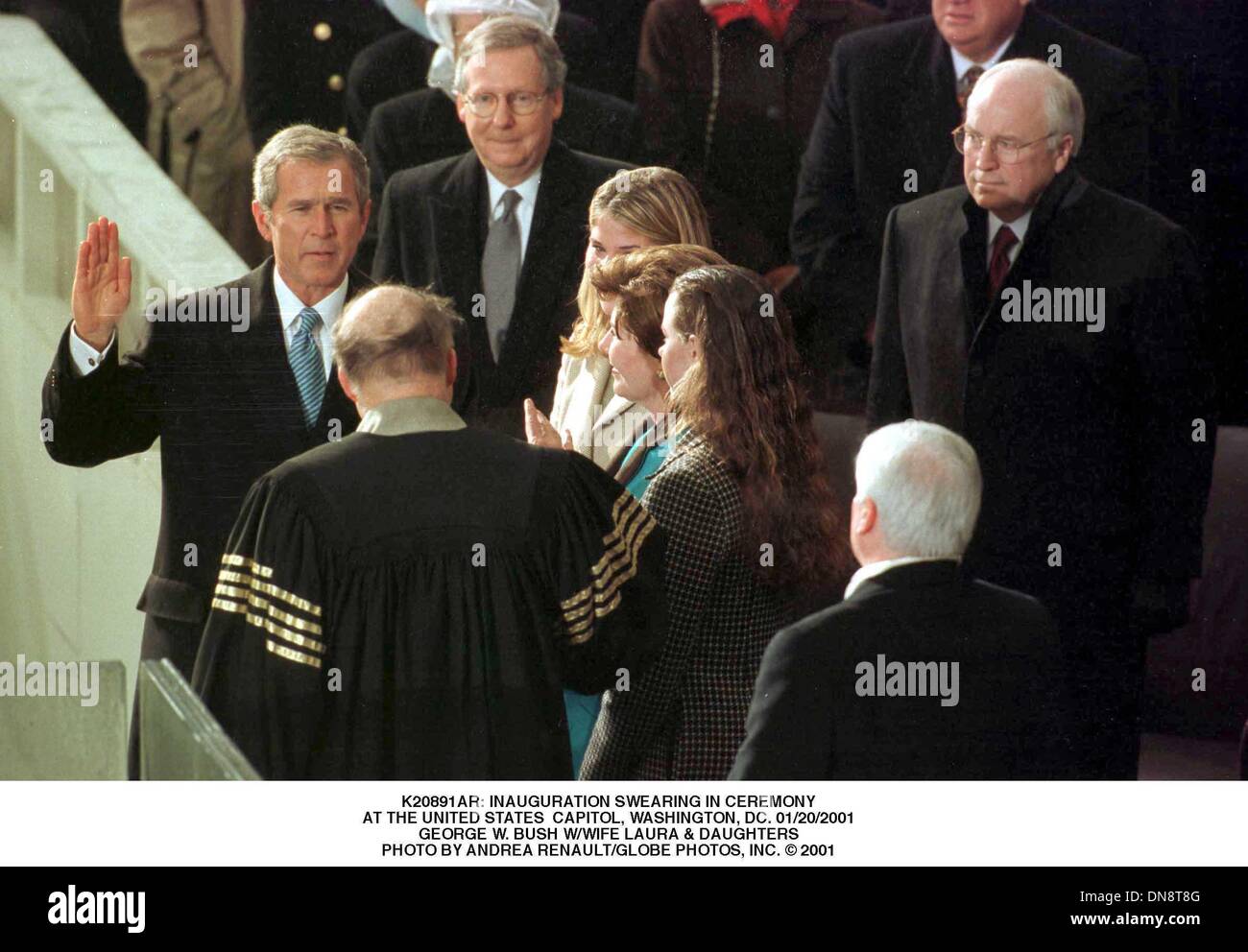 George bush inauguration 2001 hi-res stock photography and images - Alamy