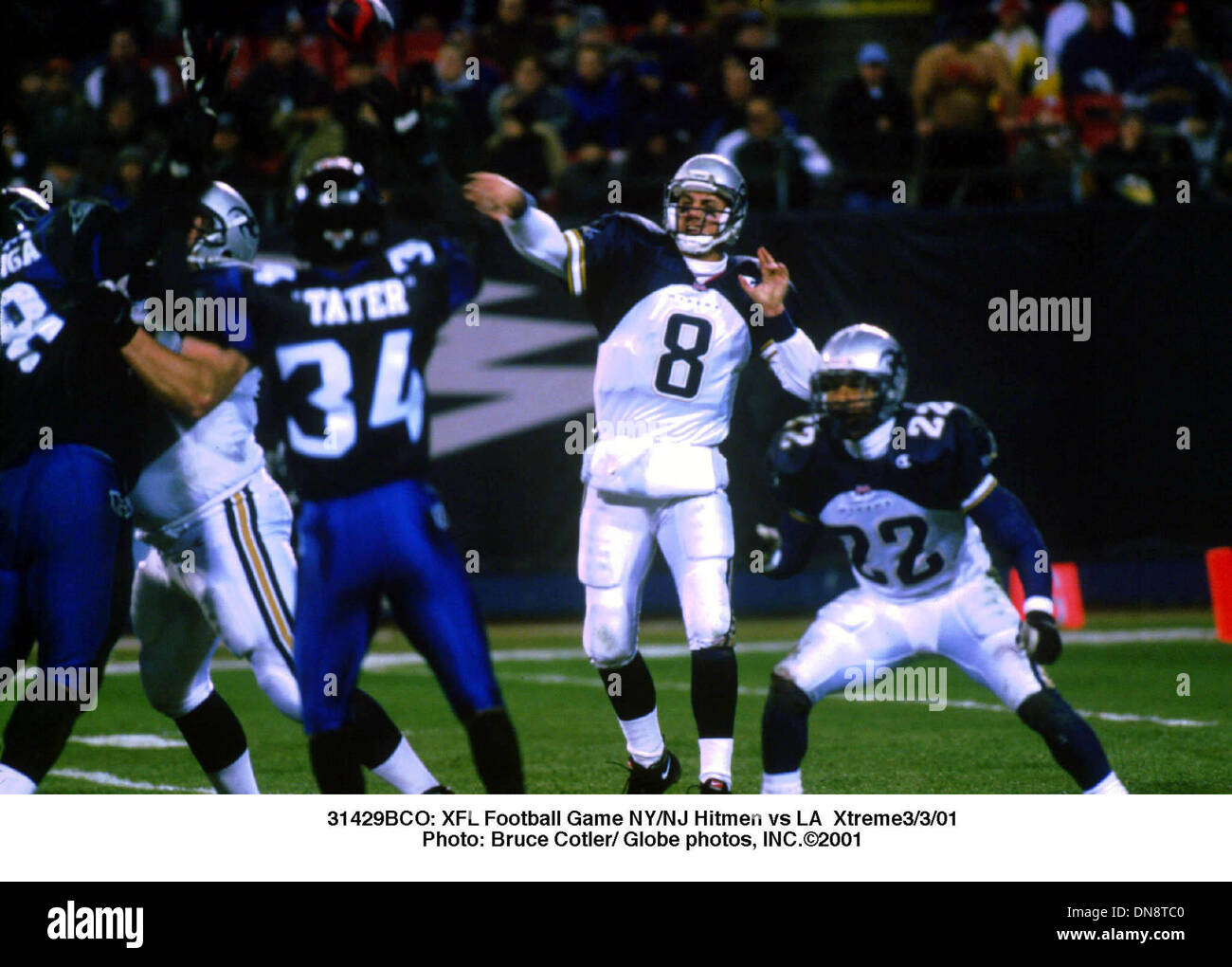 Mar. 3, 2001 - 31429BCO: XFL Football Game NY/NJ Hitmen vs LA Xtreme3/3 ...