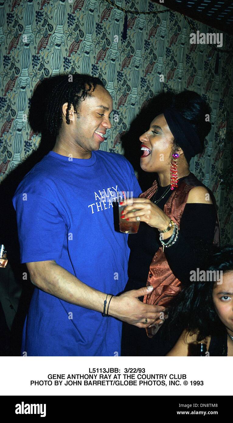 May 2, 2001 - L5113JBB: 3/22/93.GENE ANTHONY RAY AT THE COUNTRY CLUB ...