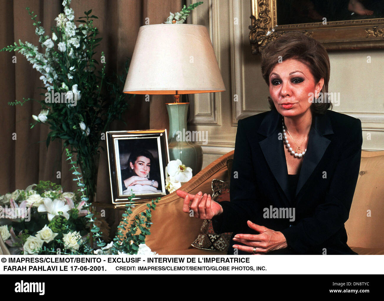 June 17, 2001 - Â© IMAPRESS/CLEMOT/BENITO -EXCLUSIF - INTERVIEW DE L ...