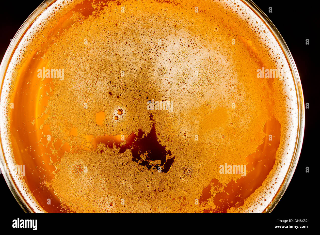 Pints of ale and beer in glasses on a table, UK Stock Photo - Alamy