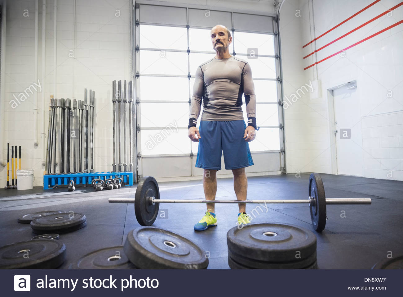 Athlete standing gym hi-res stock photography and images - Alamy