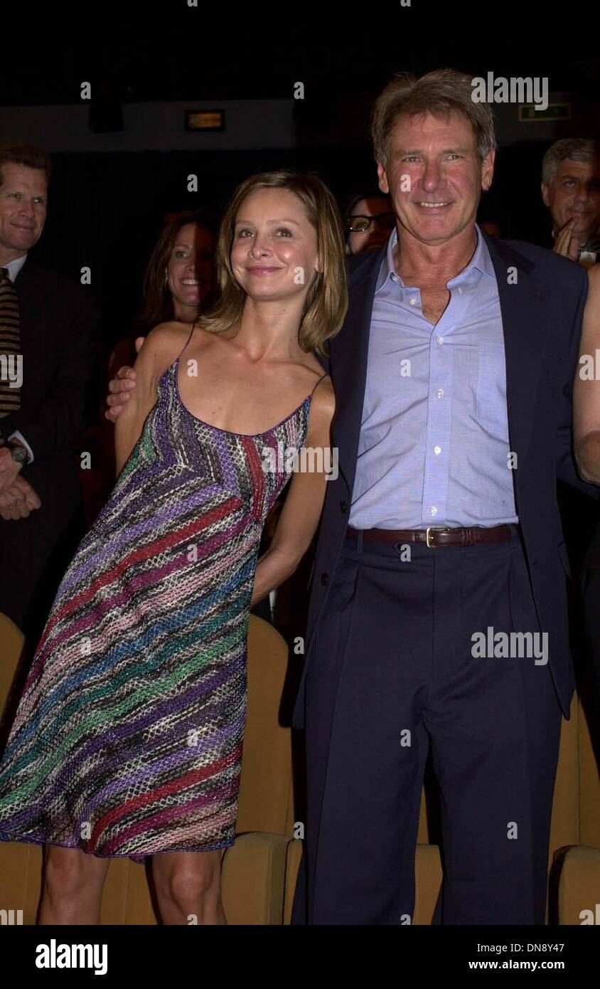 Sept. 2, 2002 - HARRISON FORD .CALISTA FLOCKHART.VENICE FILM FESTIVAL ...