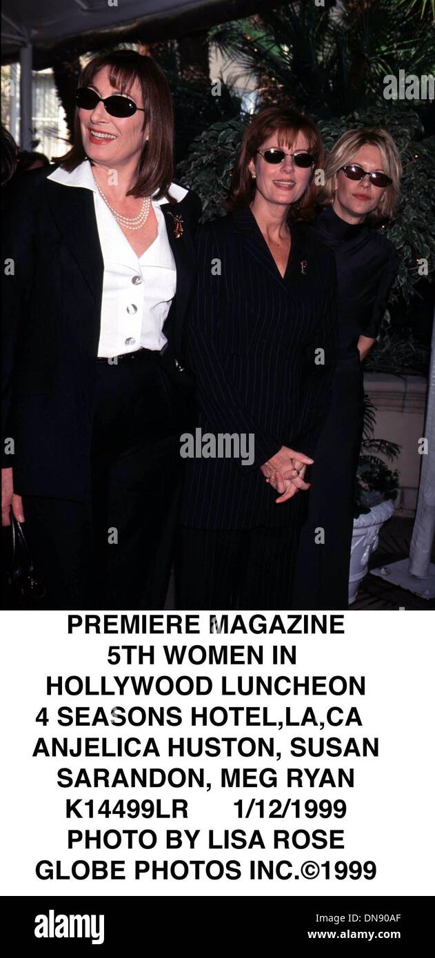 Anjelica huston susan sarandon meg hi-res stock photography and images ...