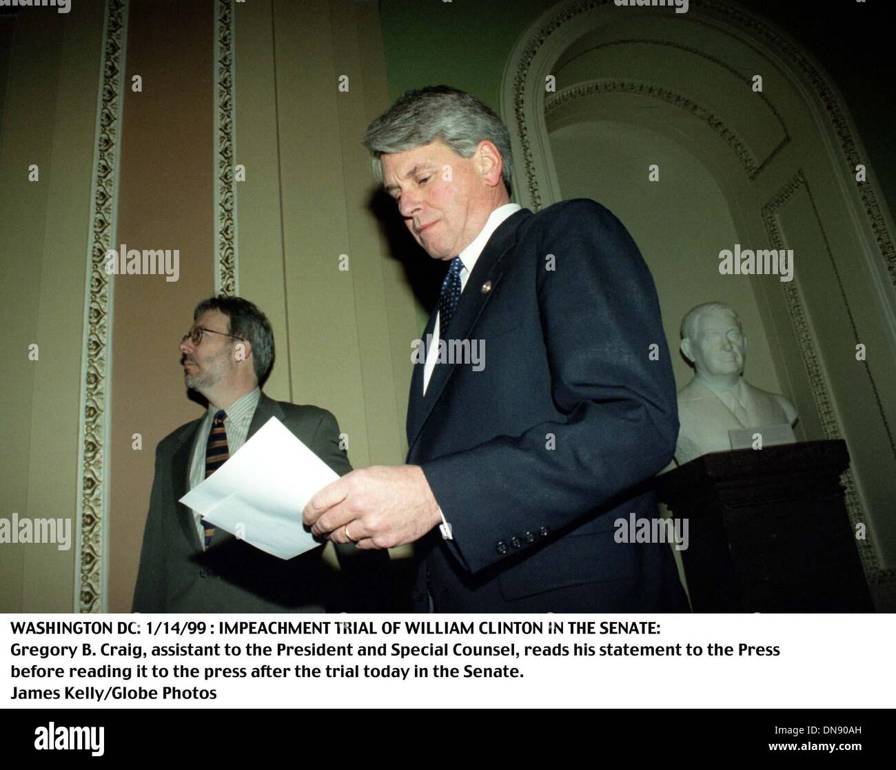 Jan. 14, 1999 - WASHINGTON DC: 01/14/1999.IMPEACHMENT TRIAL OF WILLIAM ...