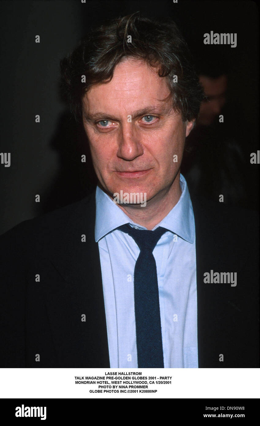 Jan. 20, 2001 - LASSE HALLSTROM.TALK MAGAZINE PRE-GOLDEN S 2001 - PARTY ...