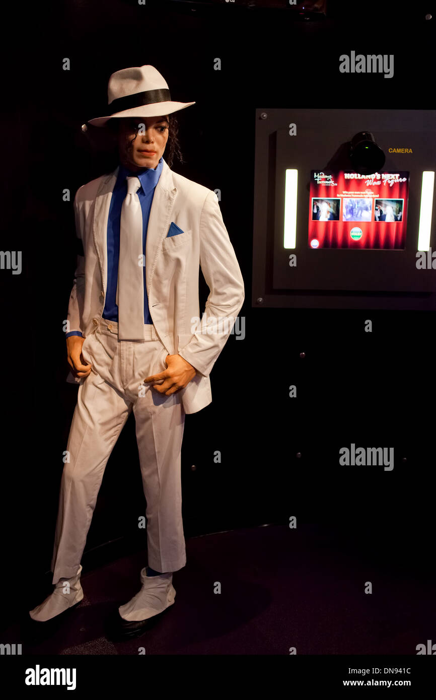 Michael Jackson wax figure in Madame Tussauds Amsterdam in Holland, the ...