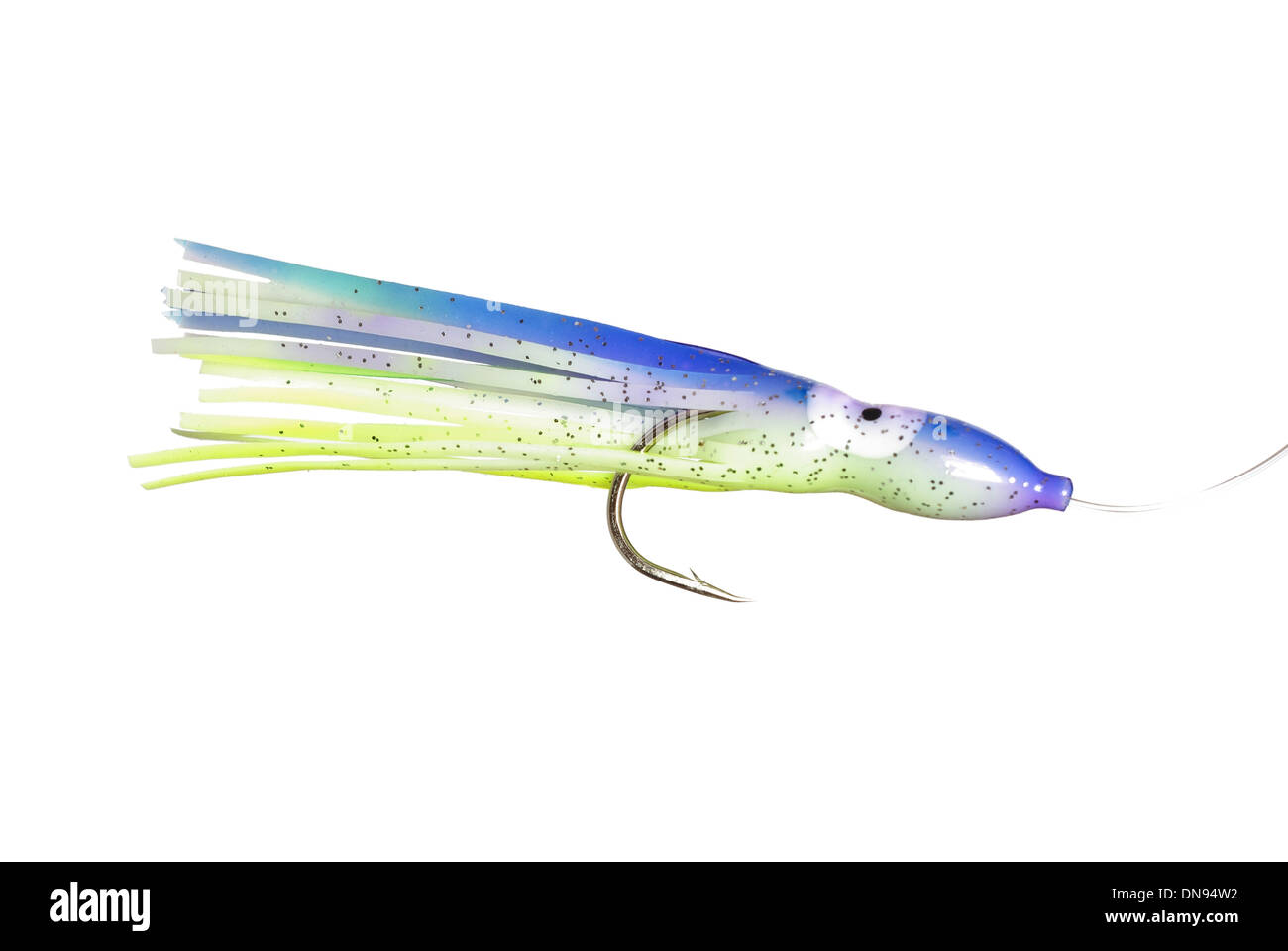 artificial bait on a white background Stock Photo - Alamy