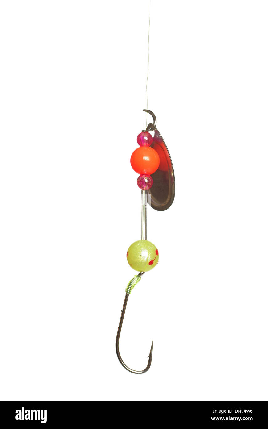 artificial bait on a white background Stock Photo - Alamy