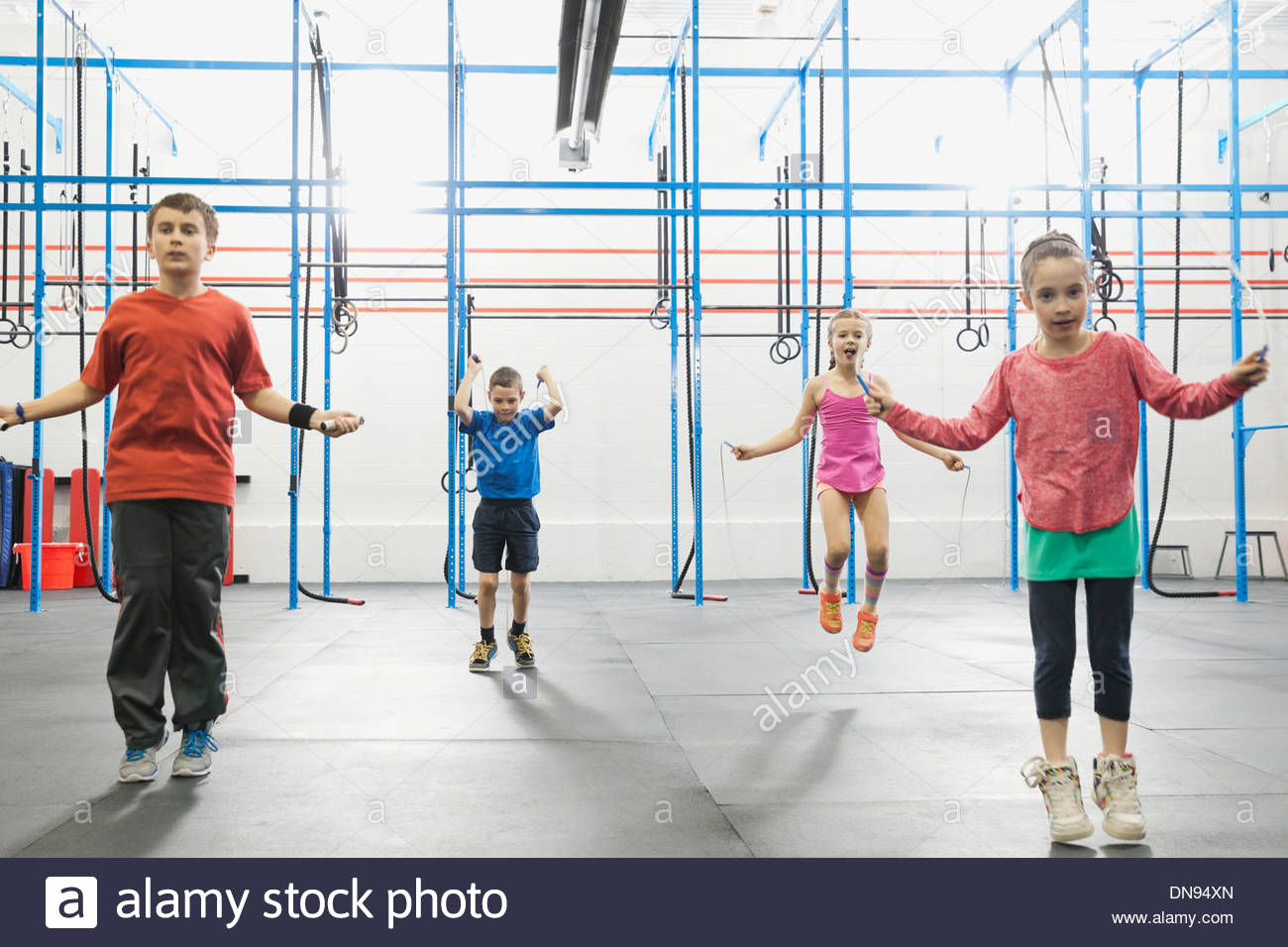 Children skipping rope hi-res stock photography and images - Alamy