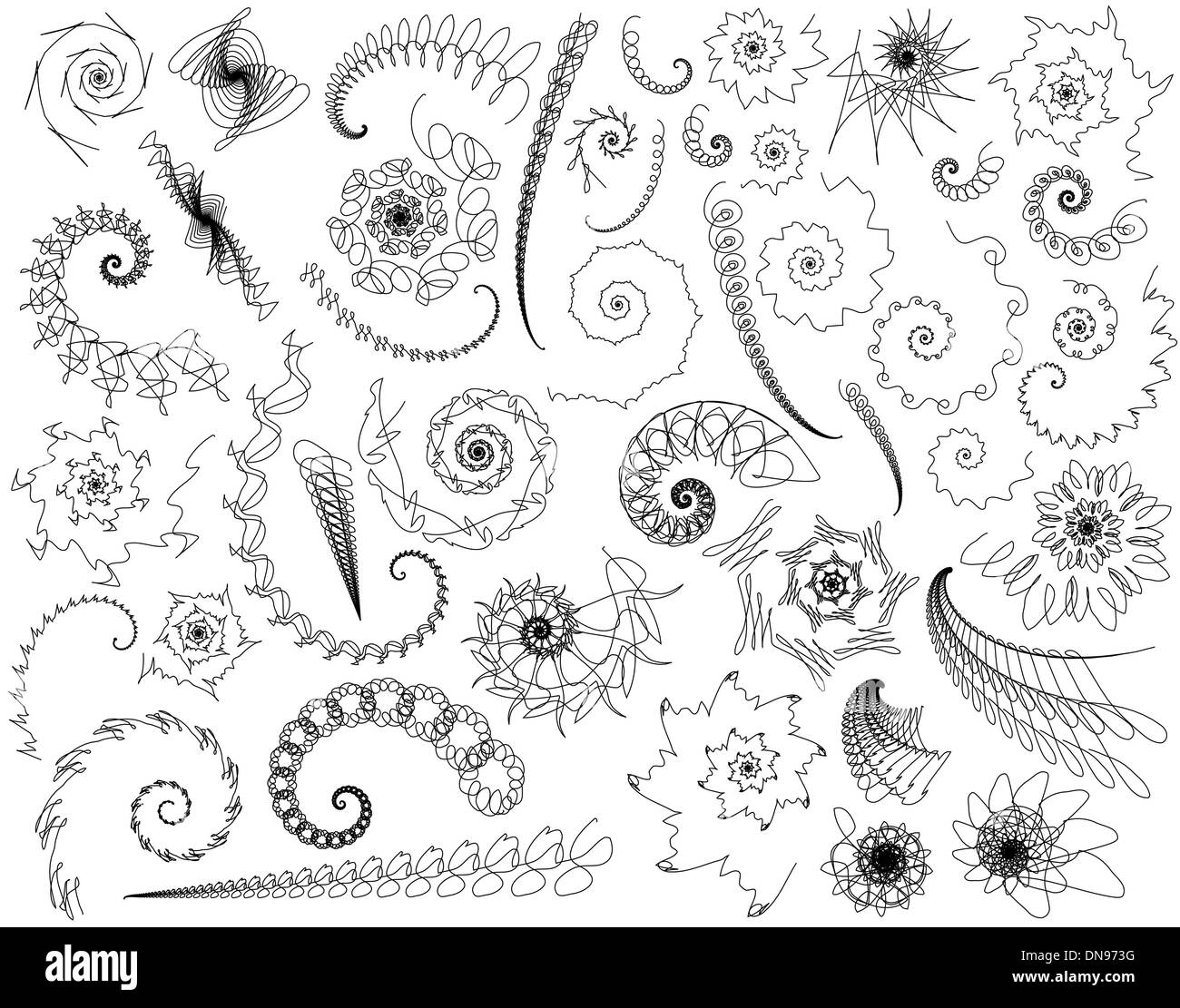 Swirls vectors hi-res stock photography and images - Alamy
