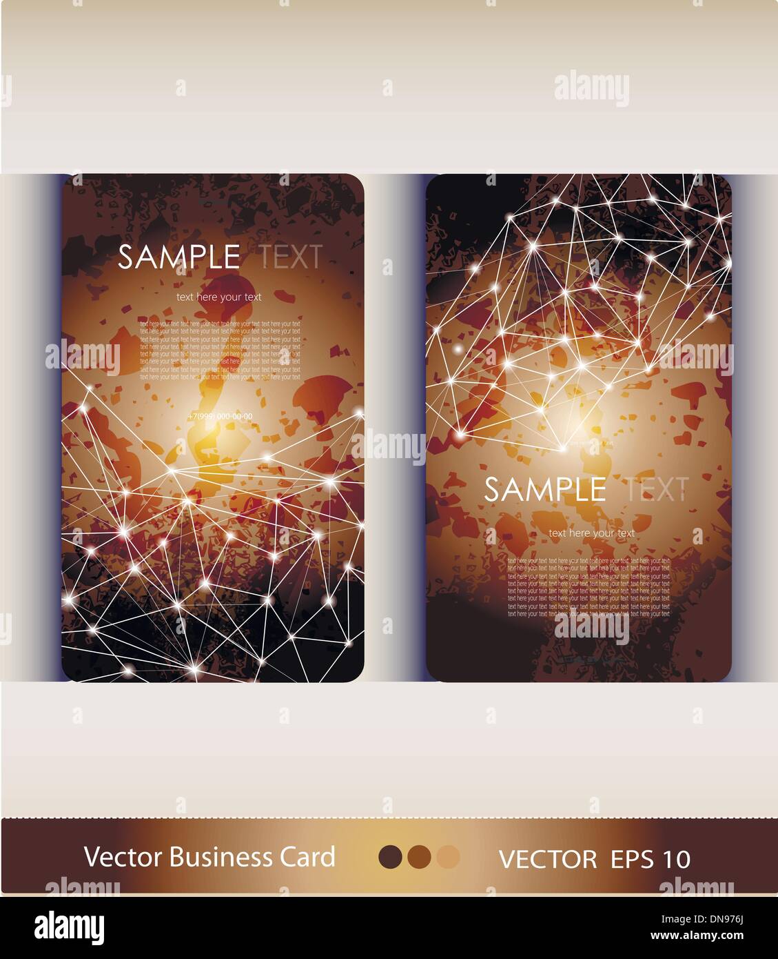 Set of abstract geometric business card Stock Vector Image & Art - Alamy
