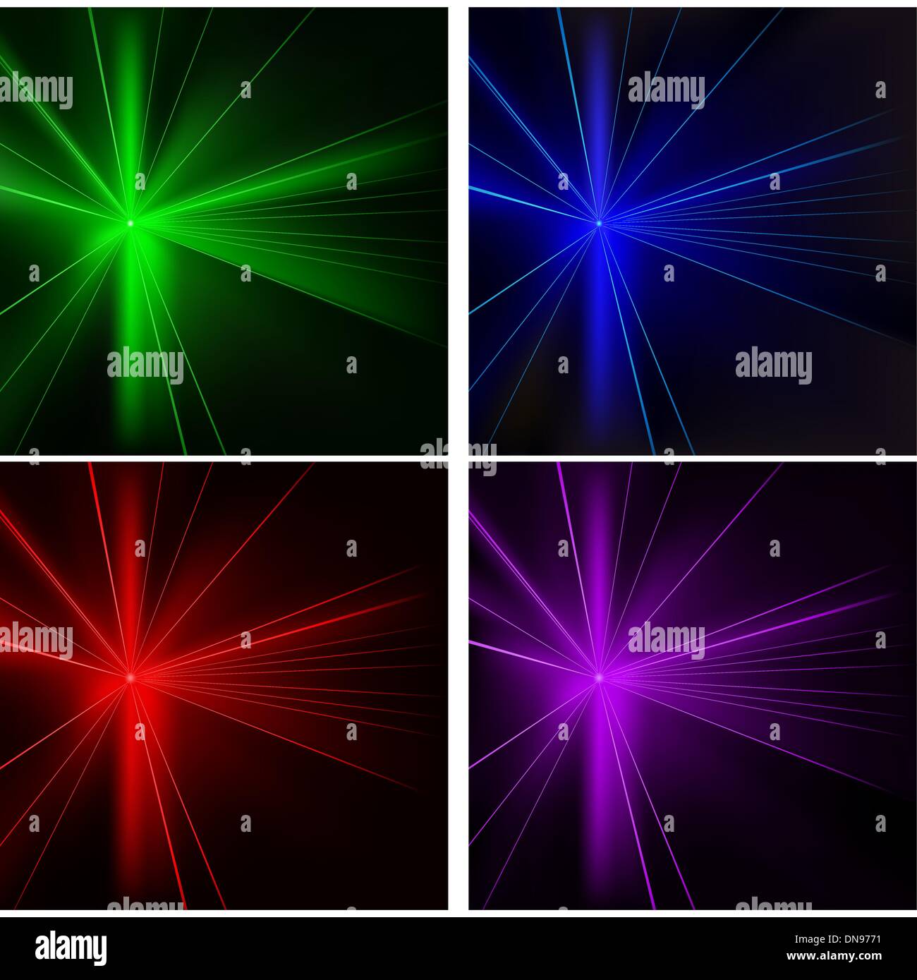 Laser Rays Set Stock Vector Image & Art - Alamy