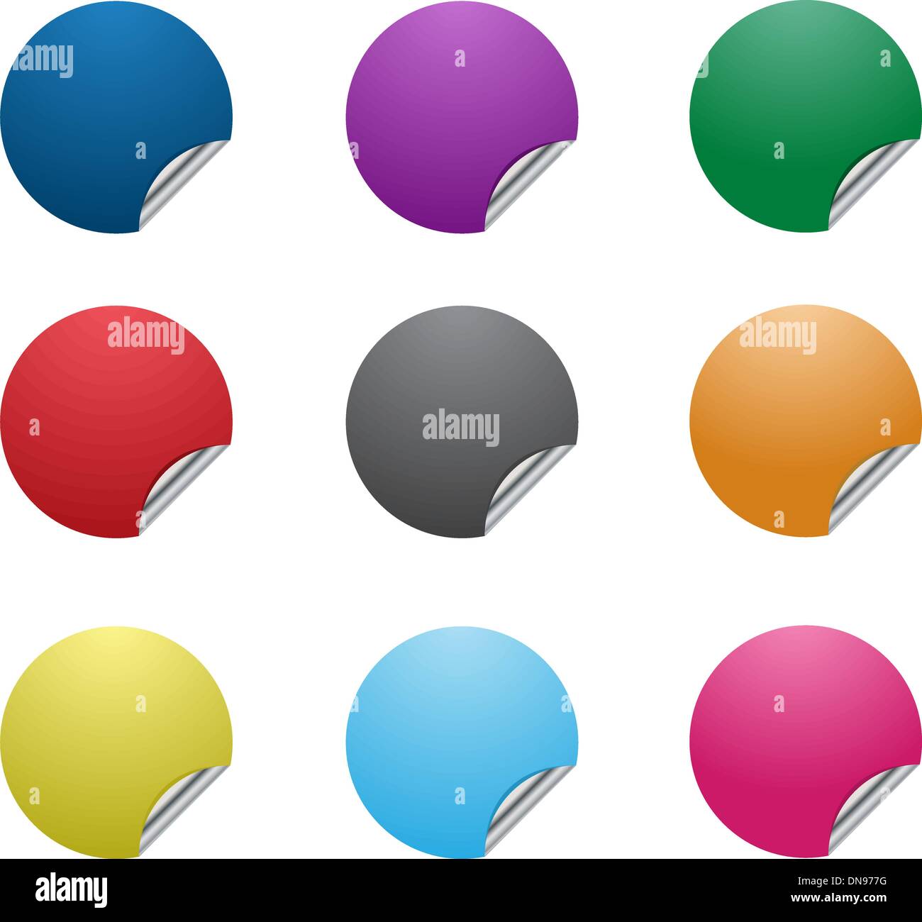 Collection of vector colorful bright stickers for price Stock Vector ...