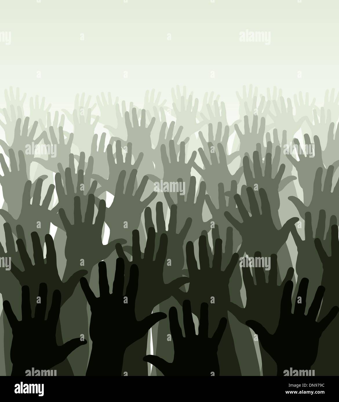 Hands and waving vector vectors hi-res stock photography and images - Alamy