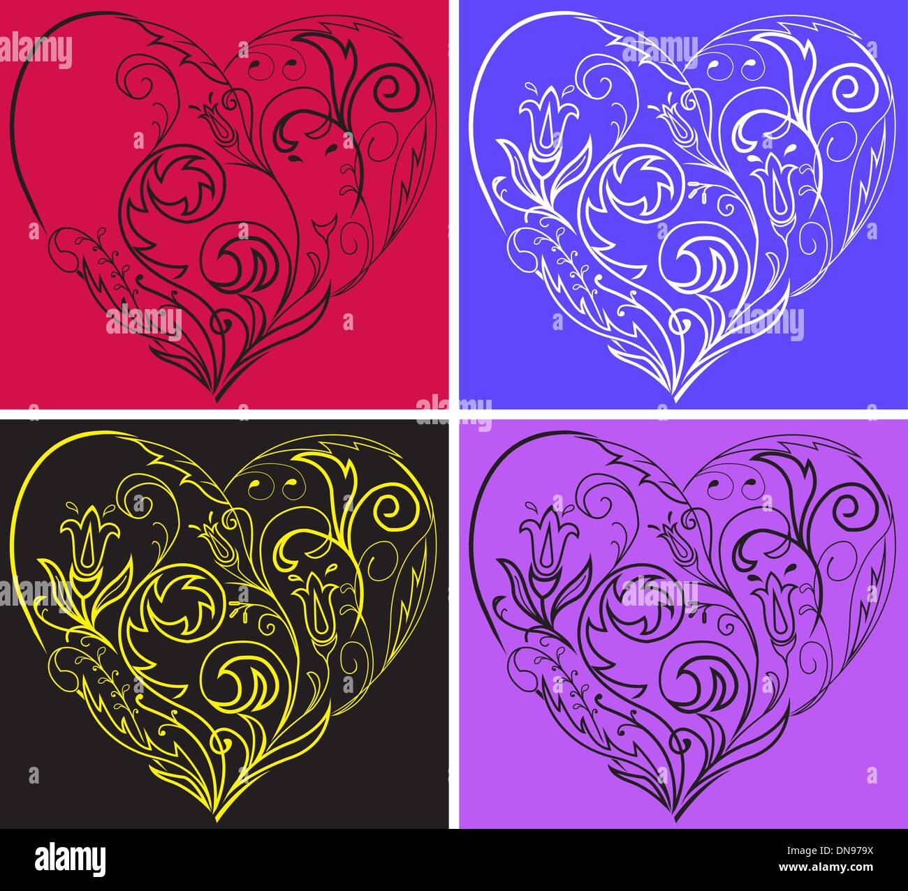 Filigree vectors hi-res stock photography and images - Alamy