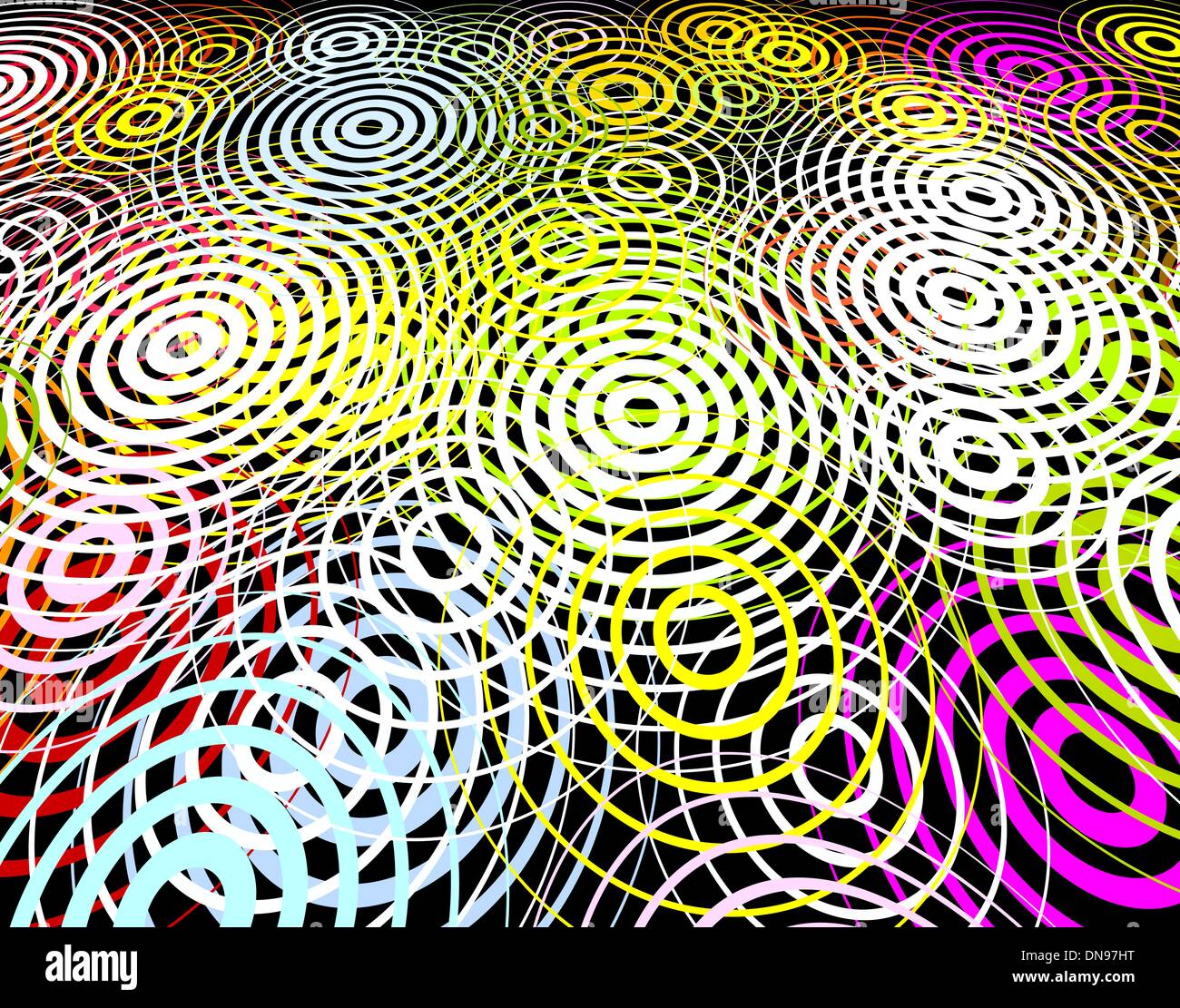 Colourful rings Stock Vector Images - Alamy