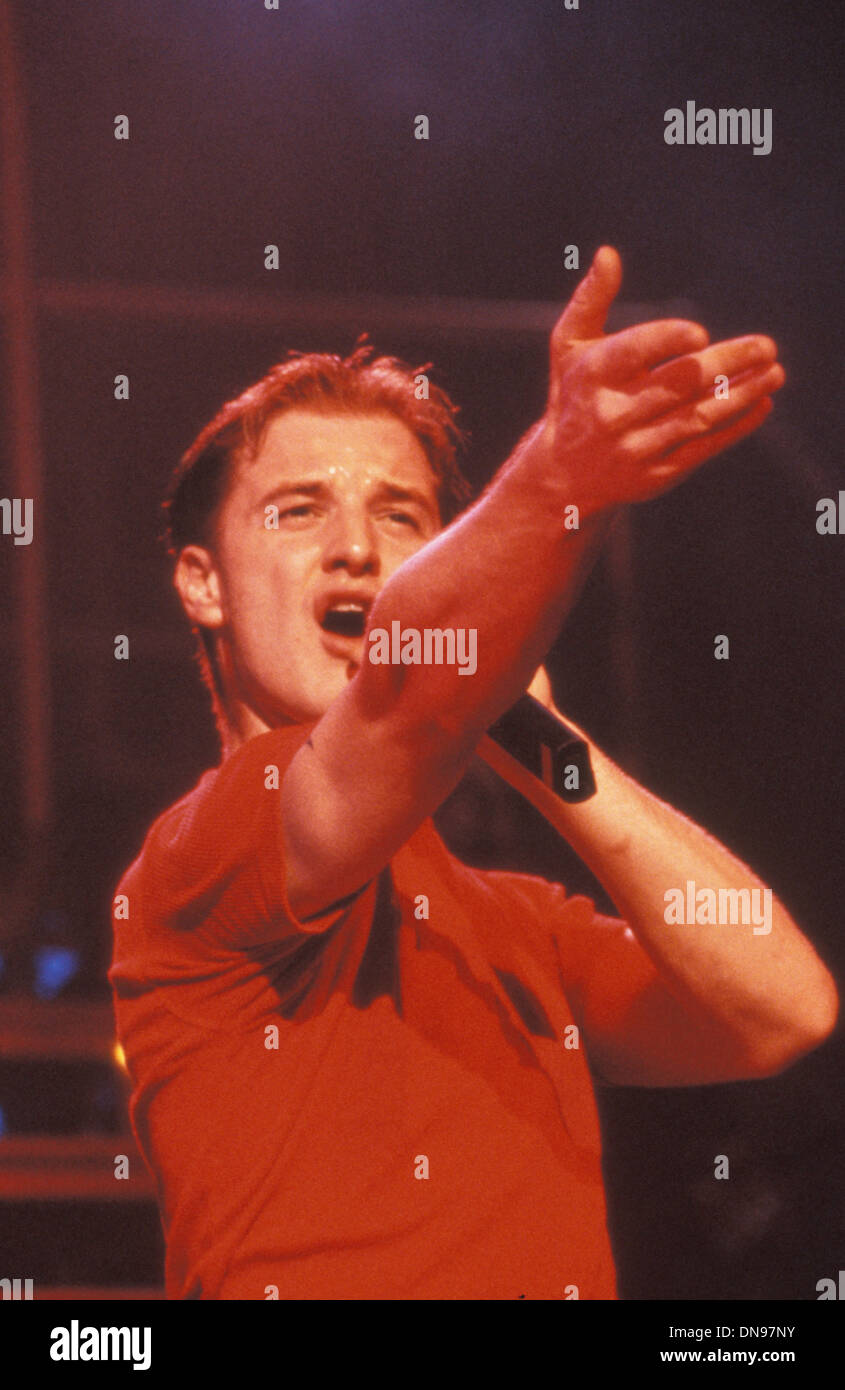 BOYZONE Irish boyband with Mickey Graham in 1996 Stock Photo - Alamy