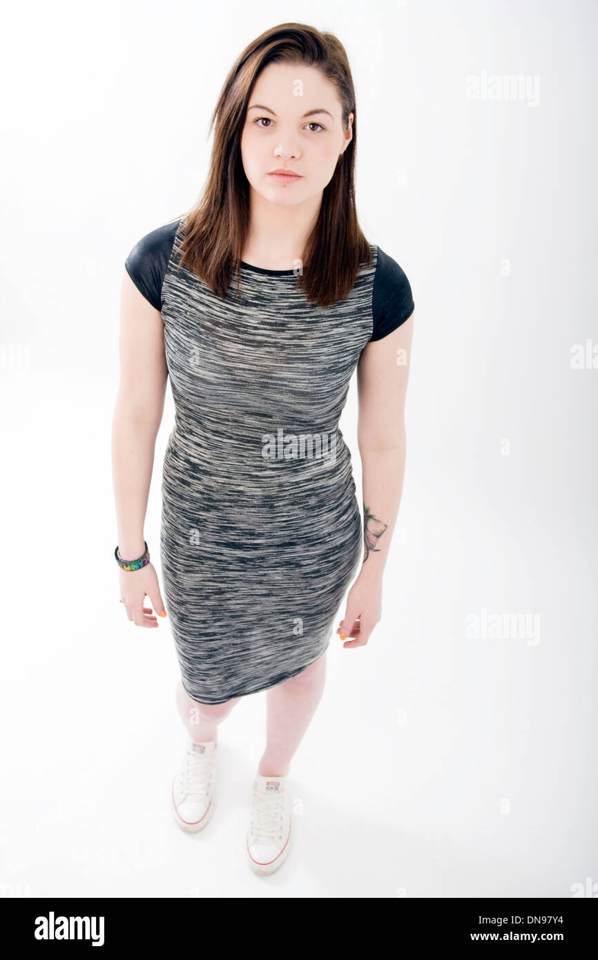 Full length portrait of a teenage girl shot from above Stock Photo - Alamy