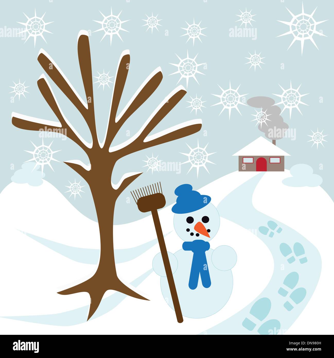 House path Stock Vector Images - Alamy