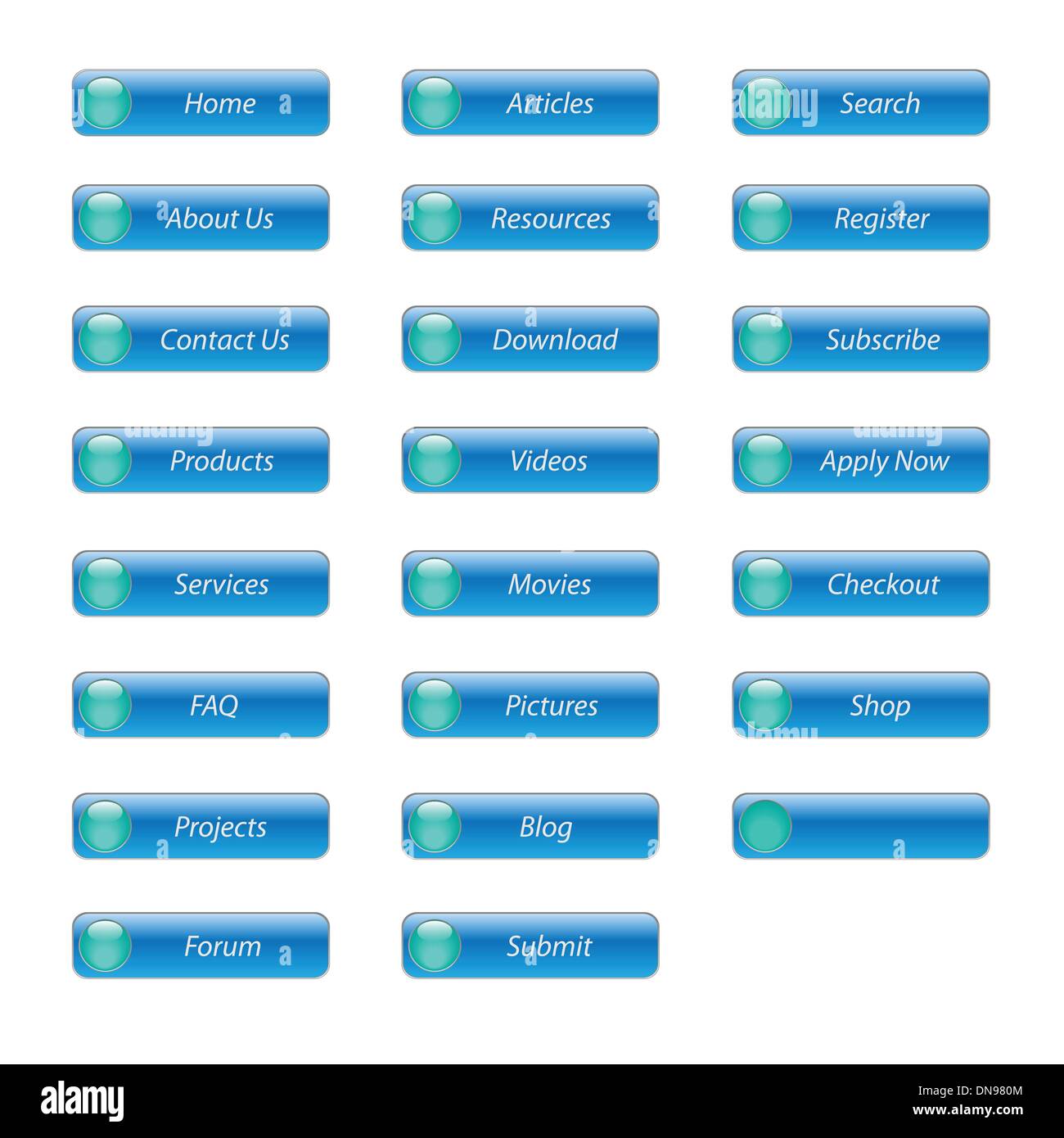 Blue Web Bars Stock Vector Image & Art - Alamy