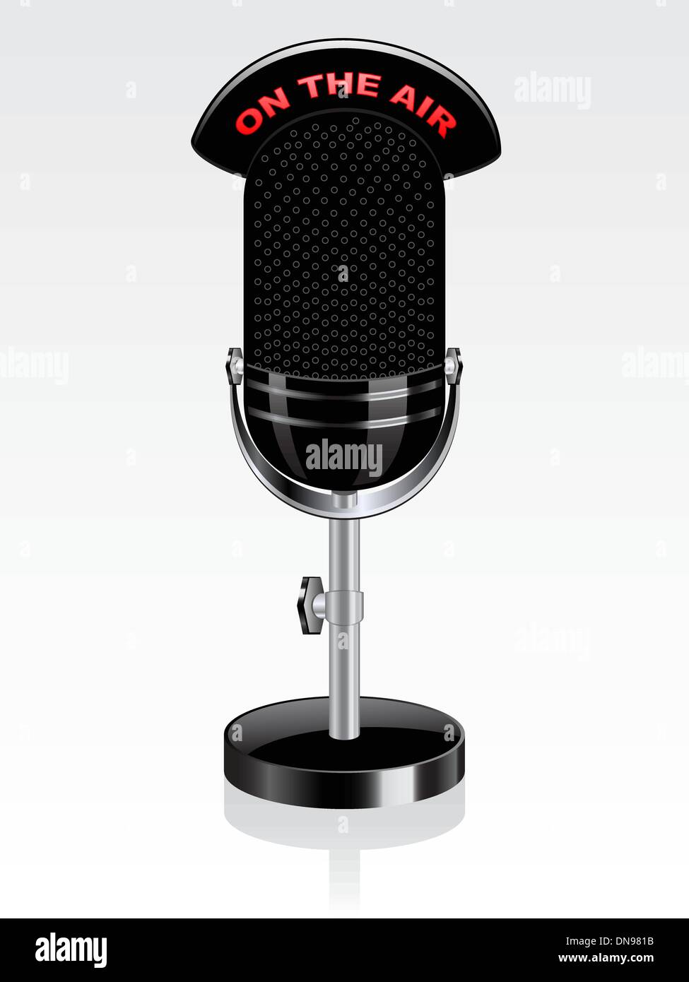 Microphone media on air Stock Vector Images - Alamy