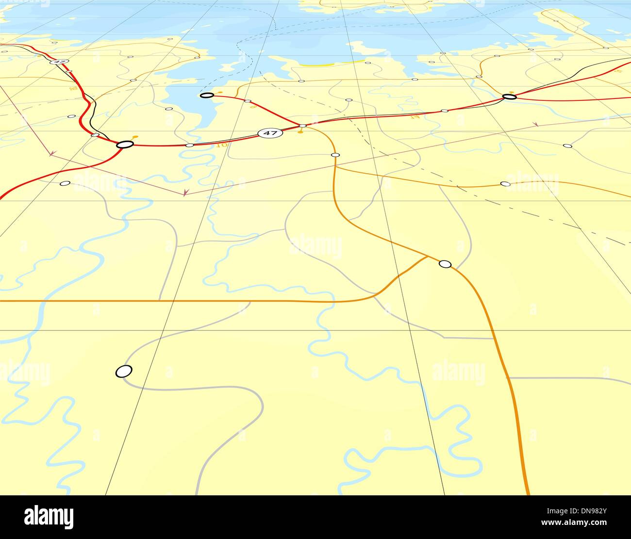 Sea chart map Stock Vector Images - Alamy