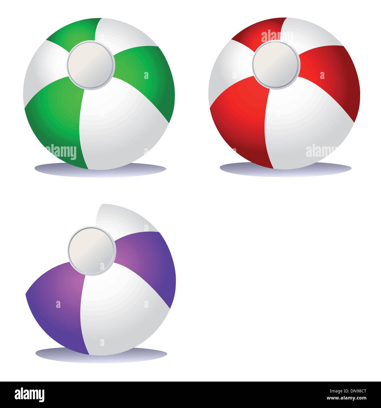 Set of coloured beach balls Stock Vector Image & Art - Alamy