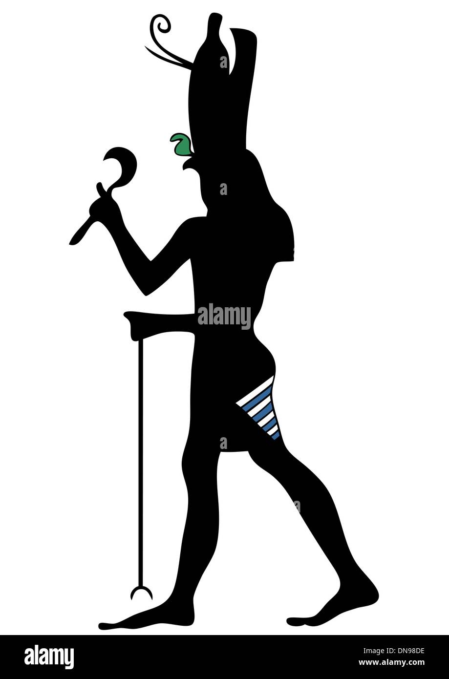 Horus god painting Stock Vector Images - Alamy